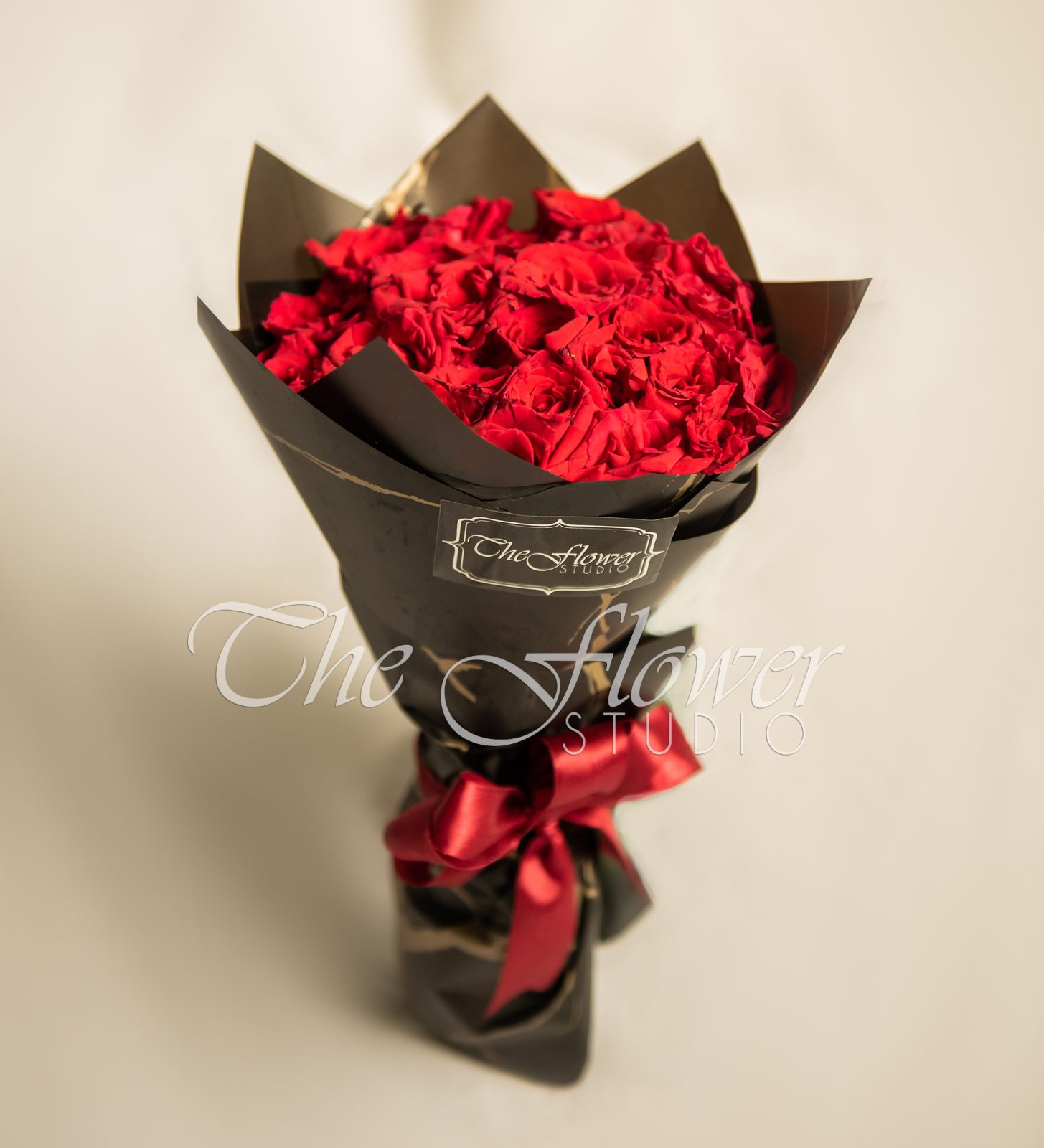 Delight | Locally Grown Roses in Black Wrap