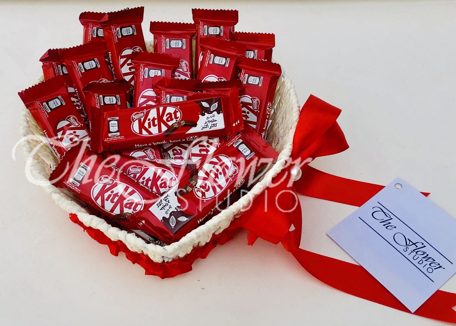 KitKat Heart | Basket Arrangement of Original KitKat Chocolates